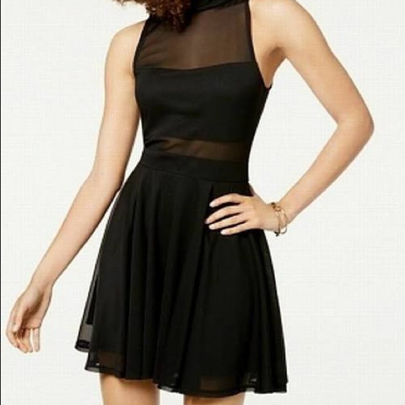 Material Girl | Dresses | Brand New Black Mesh Sheer Dress Nwt | Poshmark